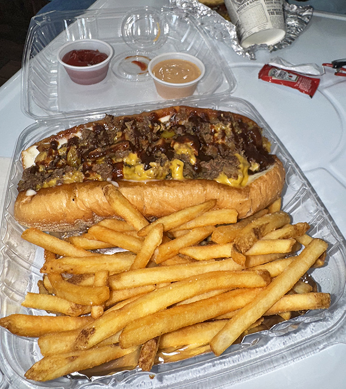 RJ's steak hoagie doesn't mess around &ndash; tender meat, melty cheese, and fresh toppings make this sandwich worth the inevitable napkin collection.