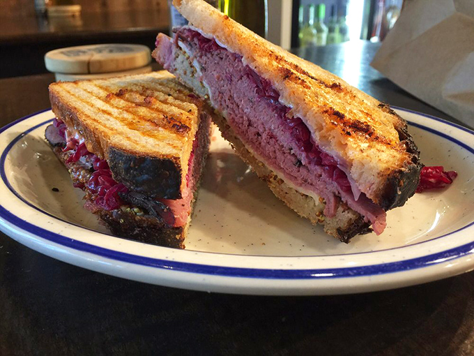 Reuben Sandwich: A skyscraper of flavor – layers of corned beef and sauerkraut create the perfect balance between hearty and tangy.