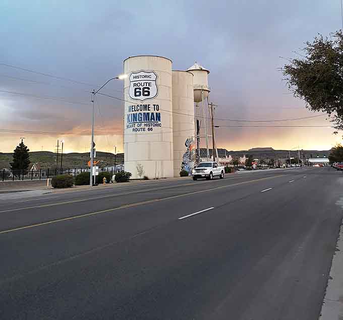 Those iconic water towers announce Kingman's Route 66 pride to everyone passing through this historic crossroads.