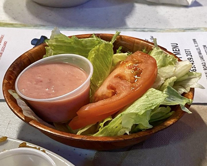 A humble side salad that knows its role &ndash; fresh, crisp supporting actor to the seafood star of your meal.