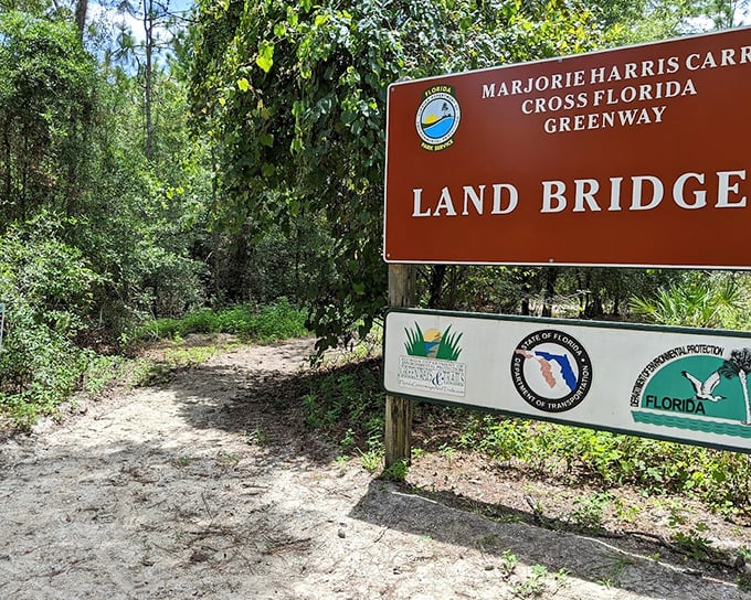 Another welcoming sign to this natural treasure &ndash; where Florida's commitment to conservation becomes wonderfully concrete.