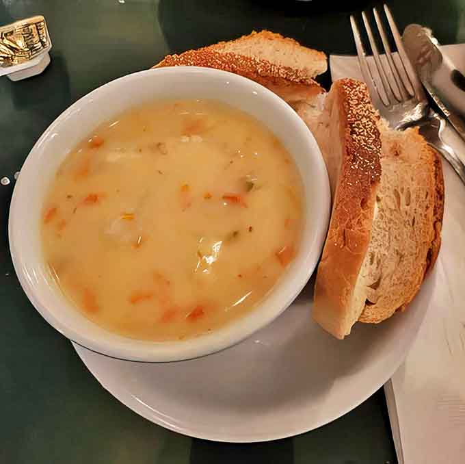 A steaming bowl of soup with crusty bread on the side &ndash; Michigan winters don't stand a chance against this liquid comfort.