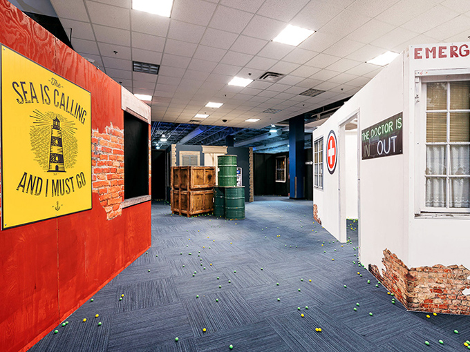 Staff members brief a family before their mission, their enthusiasm for tactical warfare proving delightfully contagious.