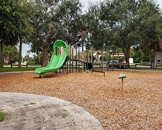 Zeus Park's playground might not have fancy bells and whistles, but it offers something better &ndash; good old-fashioned fun.
