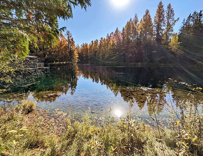 Morning mist rises from the 45-degree waters, creating an ethereal scene that makes you wonder if you've stumbled into a fantasy novel.