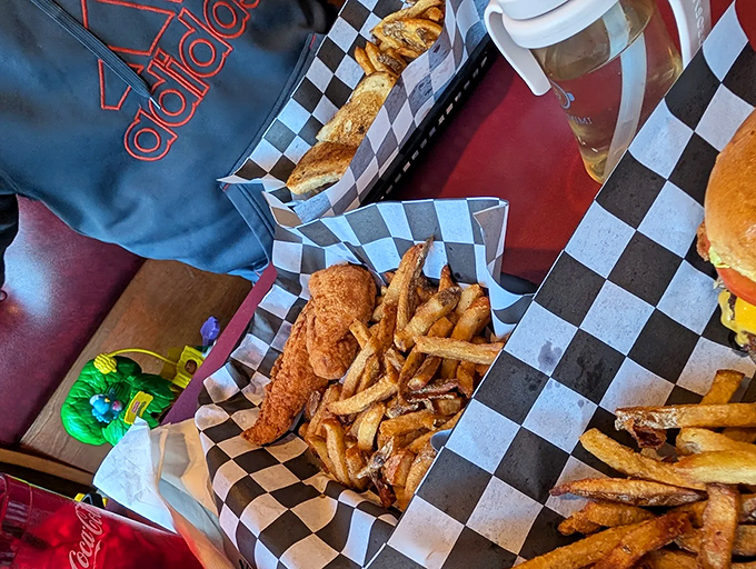 Crispy chicken tenders and golden fries prove that sometimes the classics are classic for a reason.