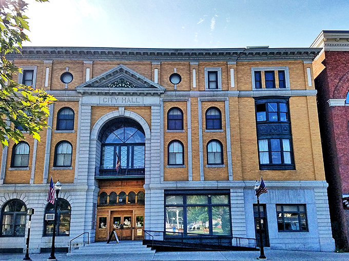 Barre&rsquo;s historic City Hall stands proudly downtown, showcasing the town&rsquo;s rich architectural character and community spirit.