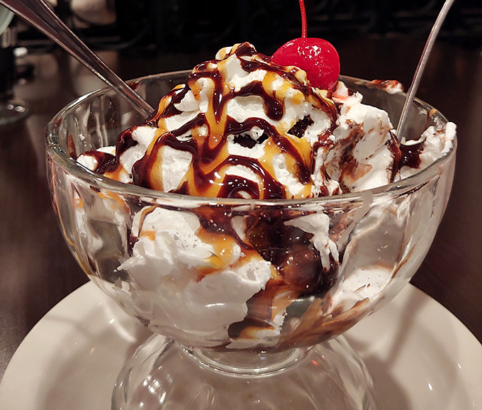 A classic ice cream sundae gets the Mexican Village treatment &ndash; simple, satisfying, and the perfect cool ending to a spice-forward meal.