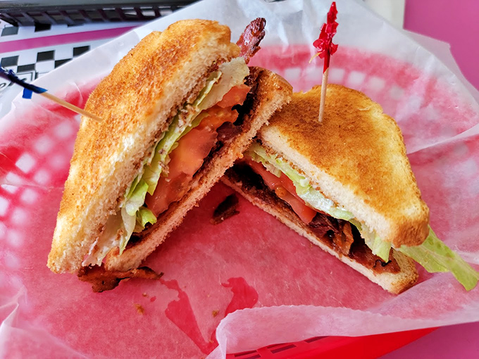 Between two perfectly toasted slices lies evidence that simplicity, when executed with care, beats complexity every time.