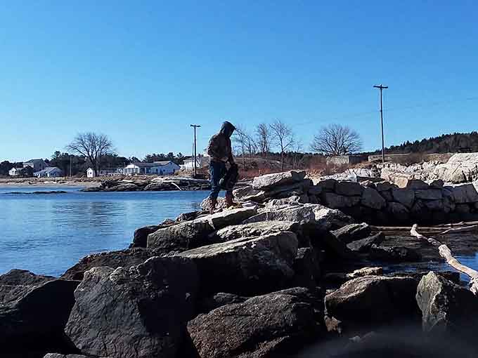 Popham Beach's wide sandy shores and rocky outcrops made it perfect for Message in a Bottle's romantic scenes.