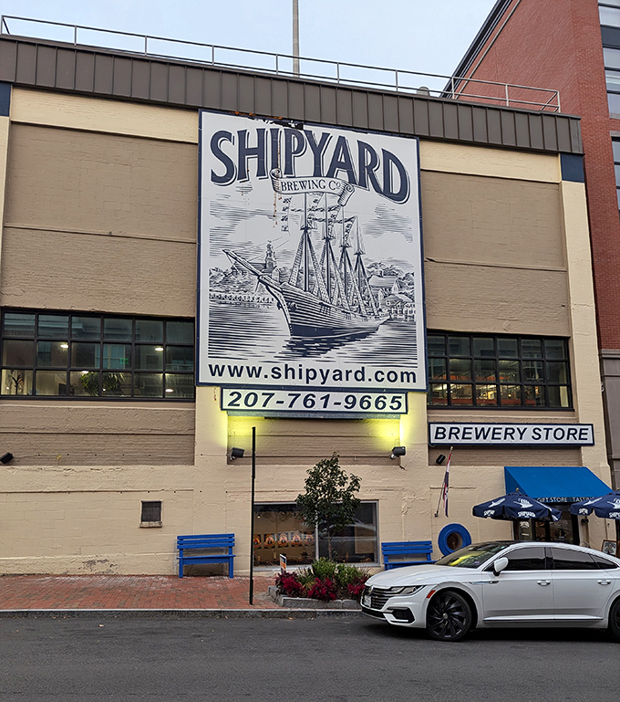 This unassuming building houses Shipyard Brewing, where some of Maine's most beloved beers have been crafted since the early 1990s.