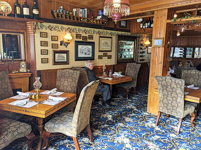 Elegant dining spaces where Victorian refinement meets Midwestern hospitality, creating the perfect backdrop for memorable meals.