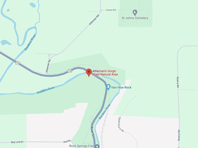 ablemans gorge 10 map