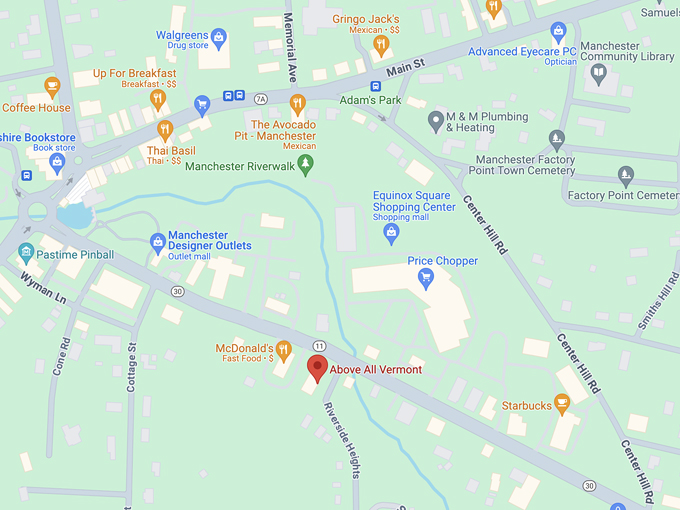 above all vermont 10 map