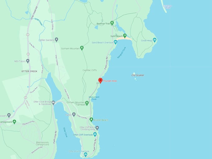 acadia national park 10 map