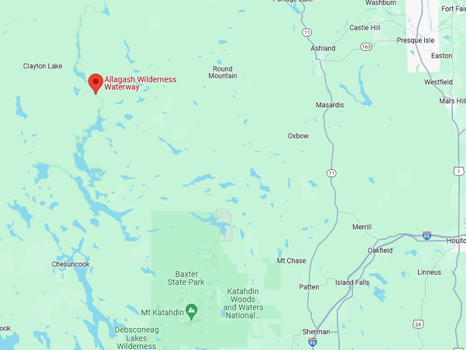 allagash wilderness waterway map