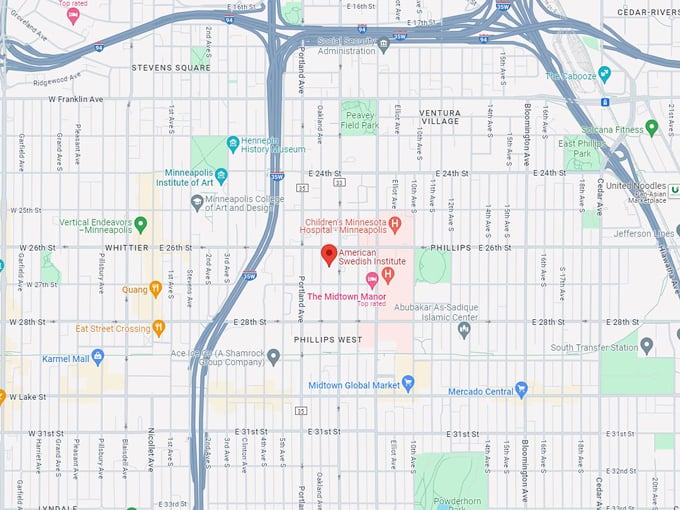 American Swedish Institute 10 Map