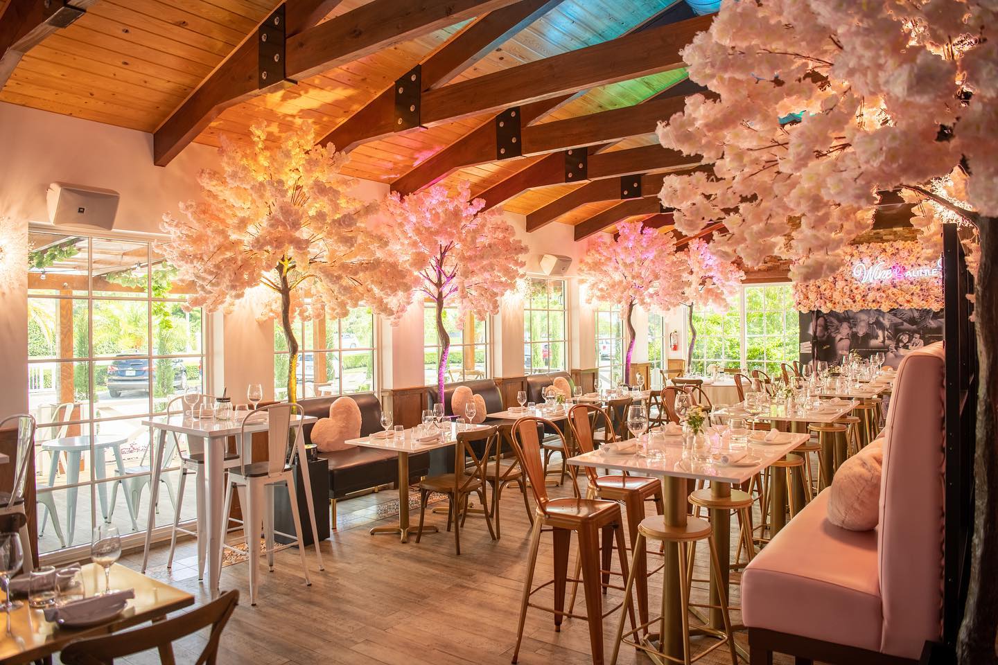 an eye catching photo of the bistros interior