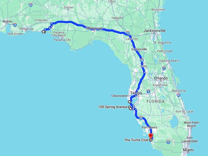 beachfront dining roadtrip florida 10 map 1