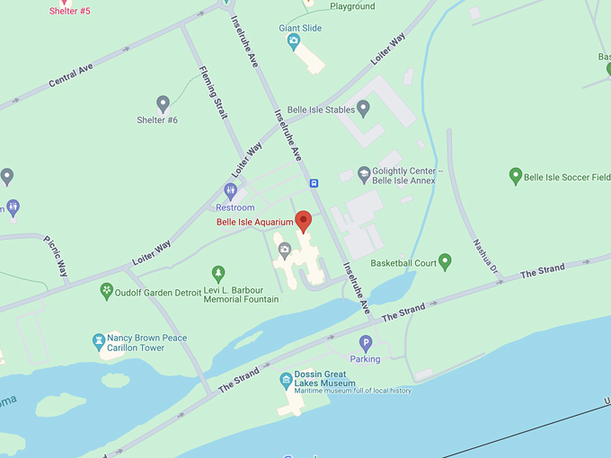 belle isle aquarium 11 map
