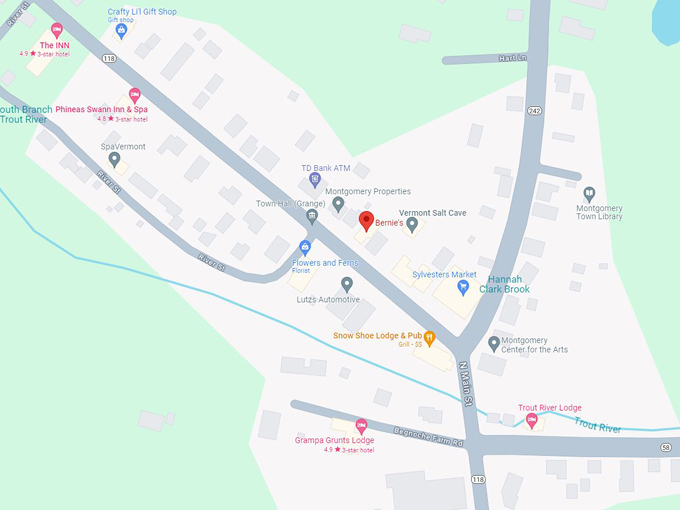 bernies restaurant 10 map