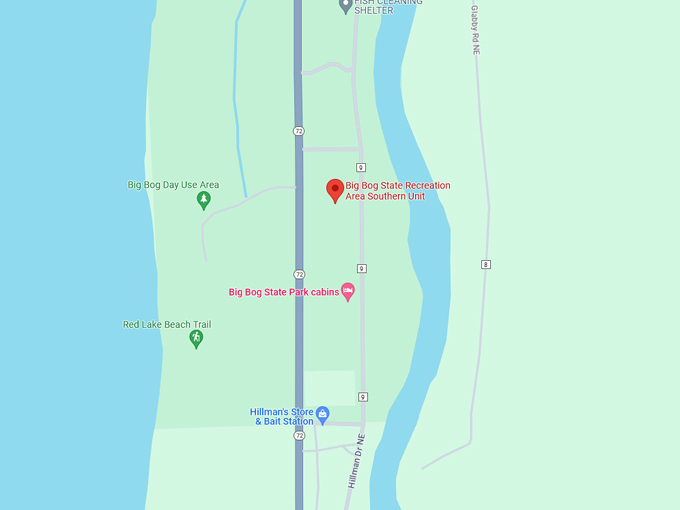 big bog state recreation area 10 map