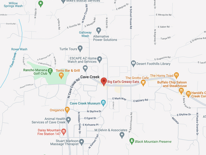 big earls greasy eats 10 map