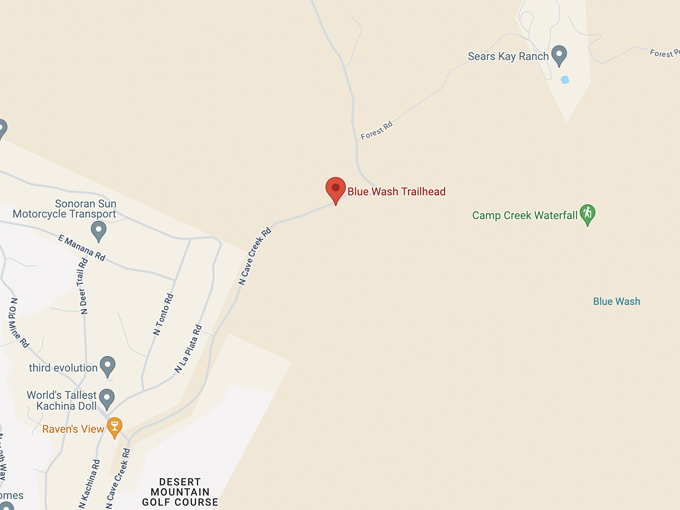 blue wash trail 10 map