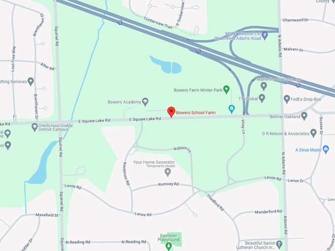 bowers school farm 11 map