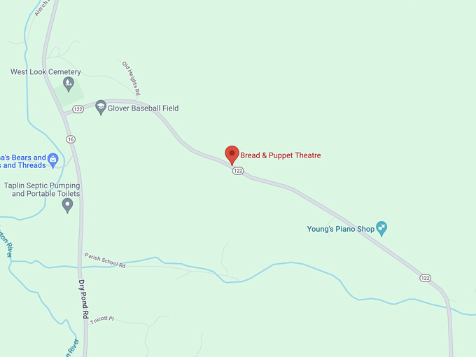 bread and puppet museum 10 map