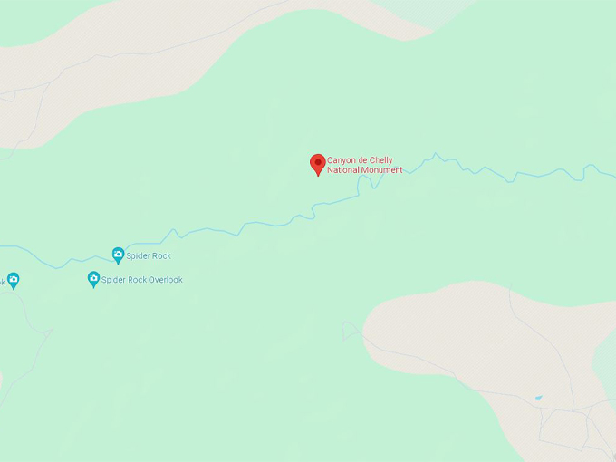 Canyon de Chelly National Monument 10 Map