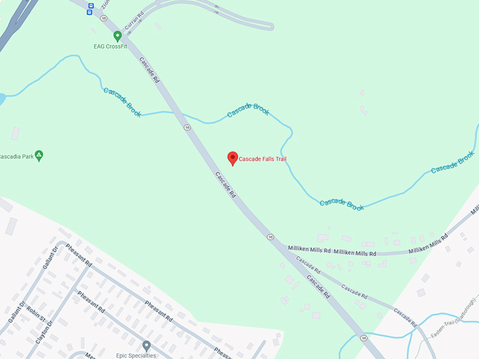 cascade falls map