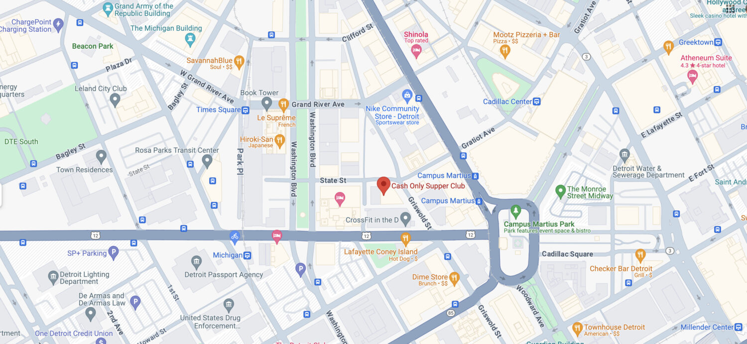 cash only supper club 10 map