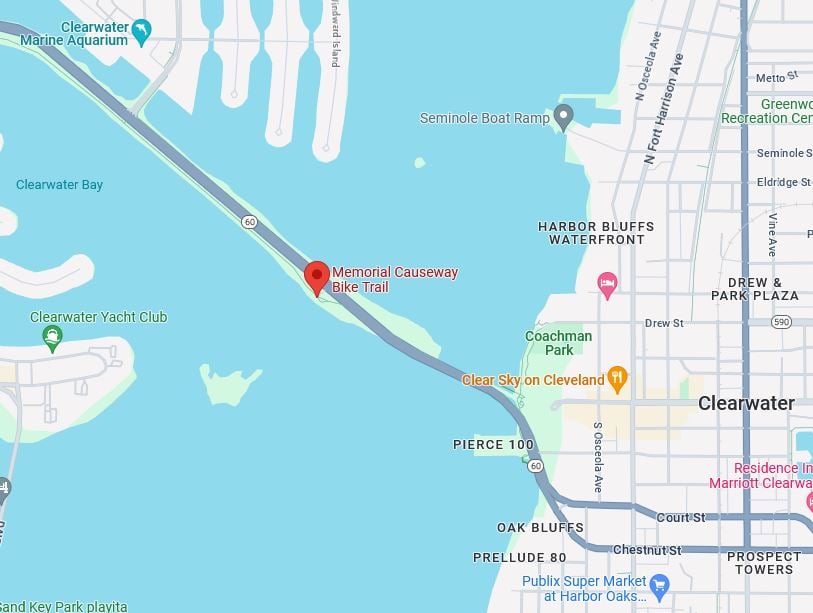 clearwater bike trail map