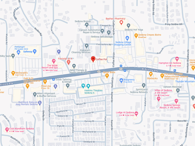 coffee pot restaurant 10 map