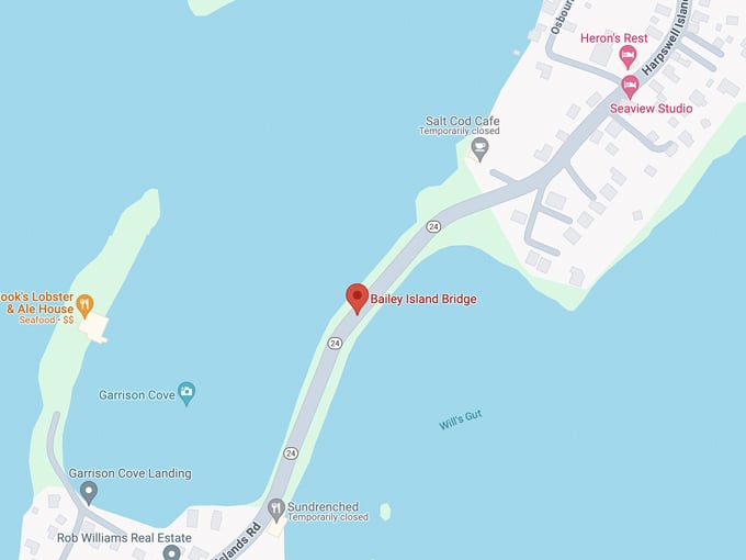 cribstone bridge map