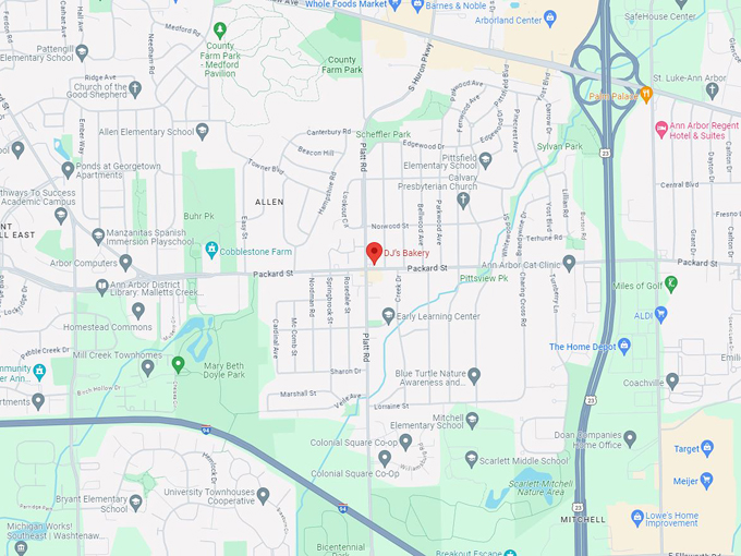 DJ&rsquo;s Bakery 10 Map