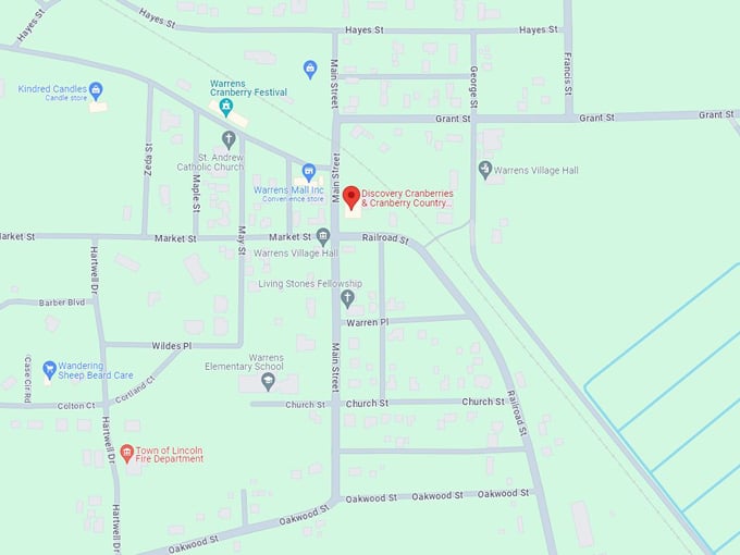 Discovery Cranberries 10 Map