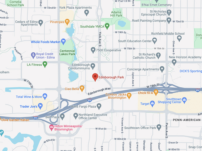 edinborough park 10 map