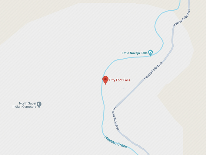 fifty foot falls 10 map