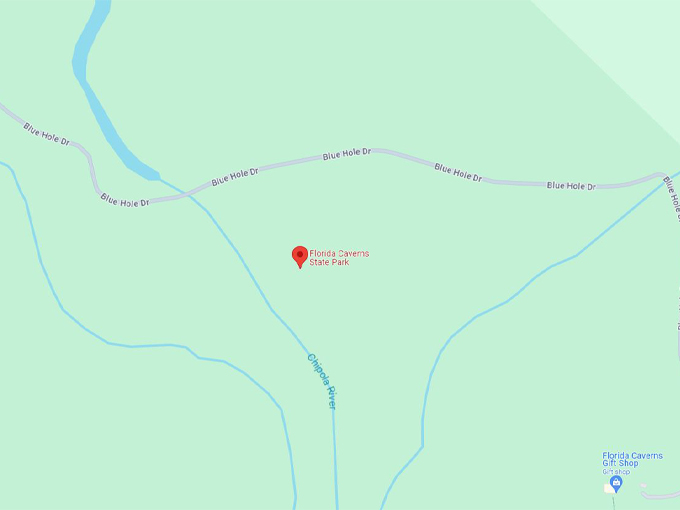 florida caverns state park map