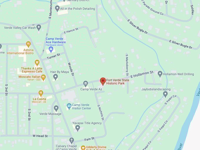 fort verde state historic park 10 map