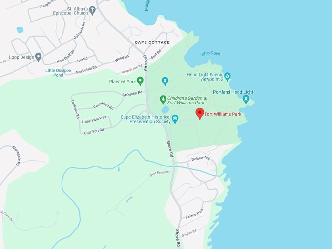 fort williams park 10 map