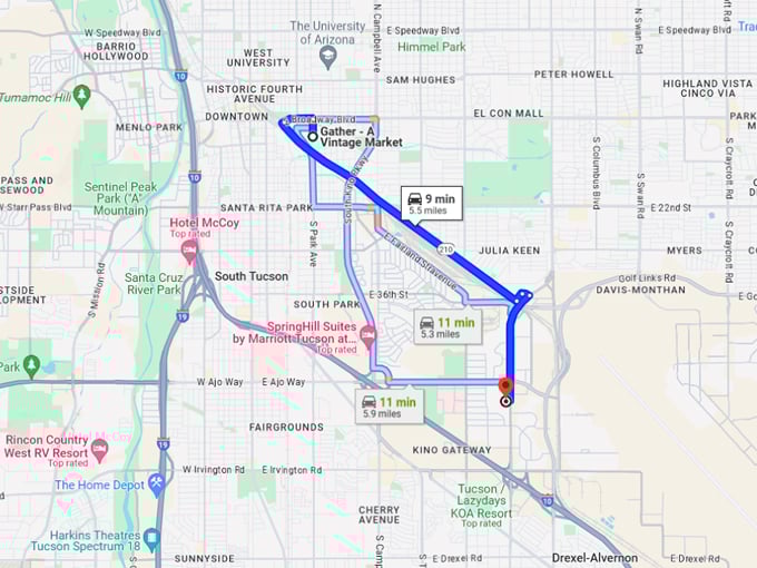Gather A Vintage Market 10 Map