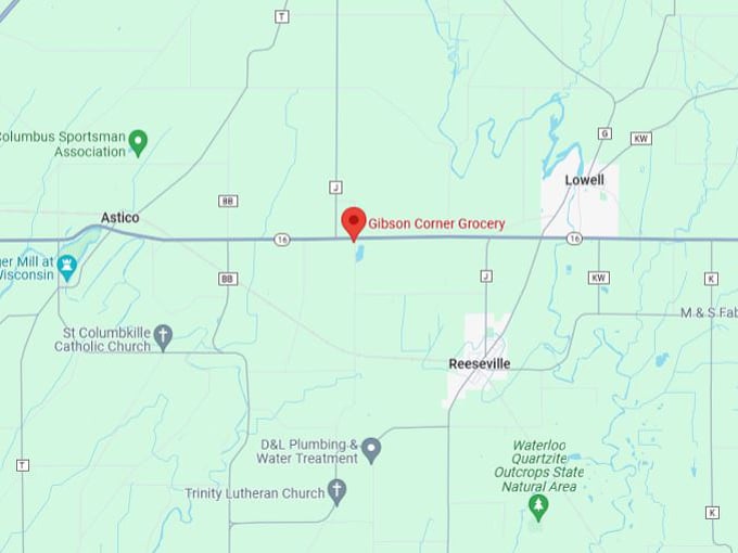 gibson corner grocery 10 map