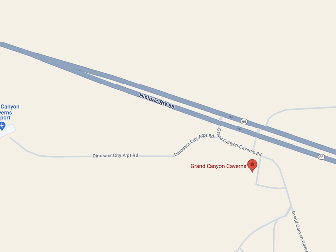 grand canyon caverns 10 map