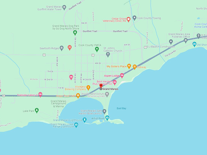 Grand Marais 10 Map