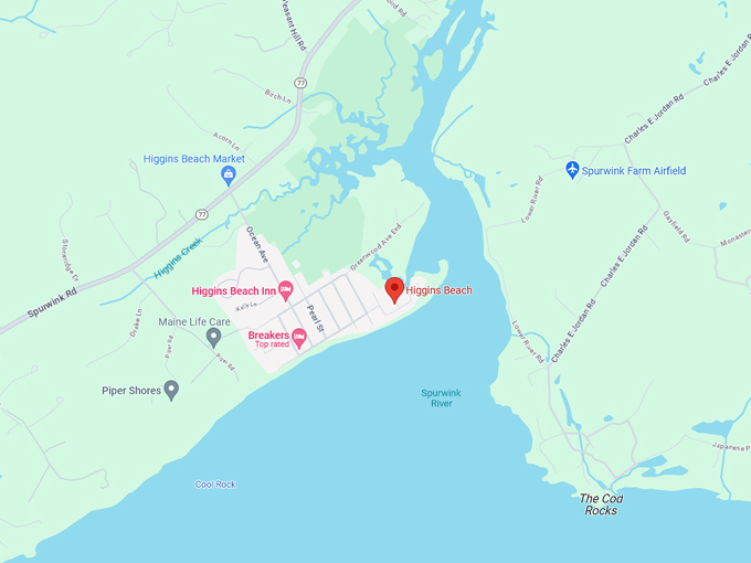 higgins beach 10 map