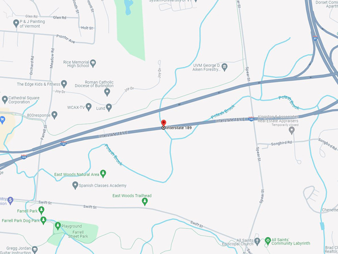 interstate 189 10 map