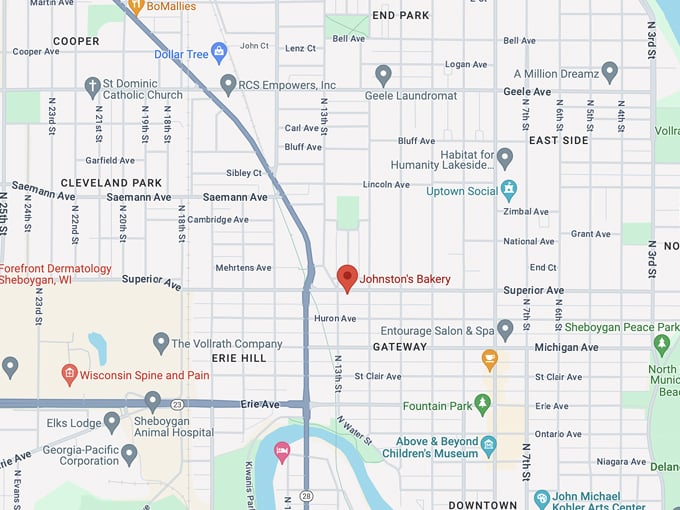 johnstons bakery 10 map